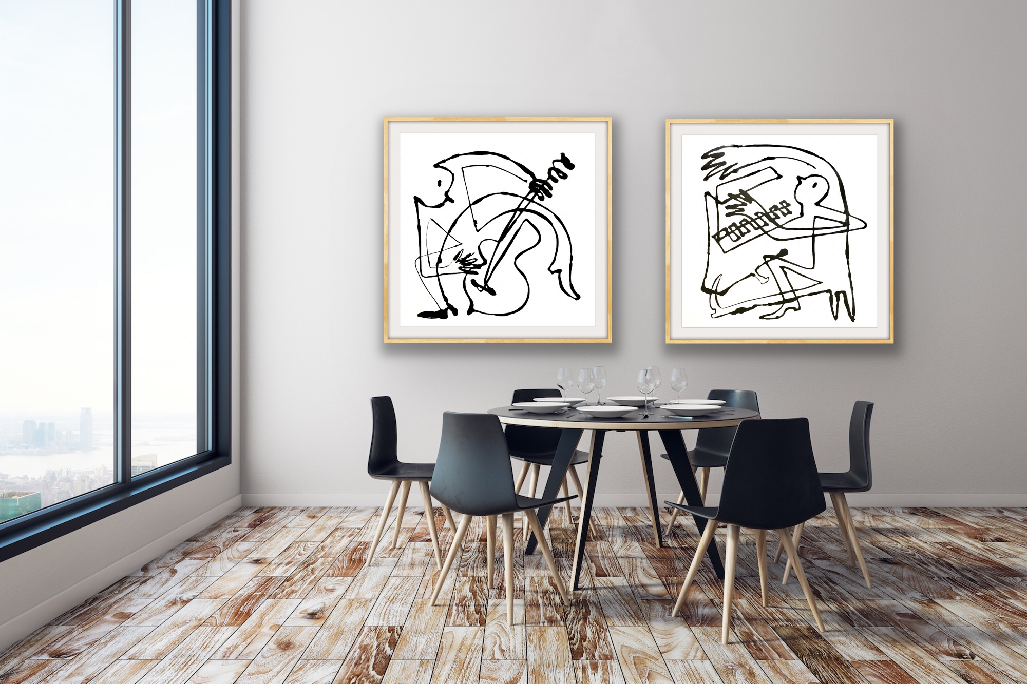 Continuous line drawings – laura franch art